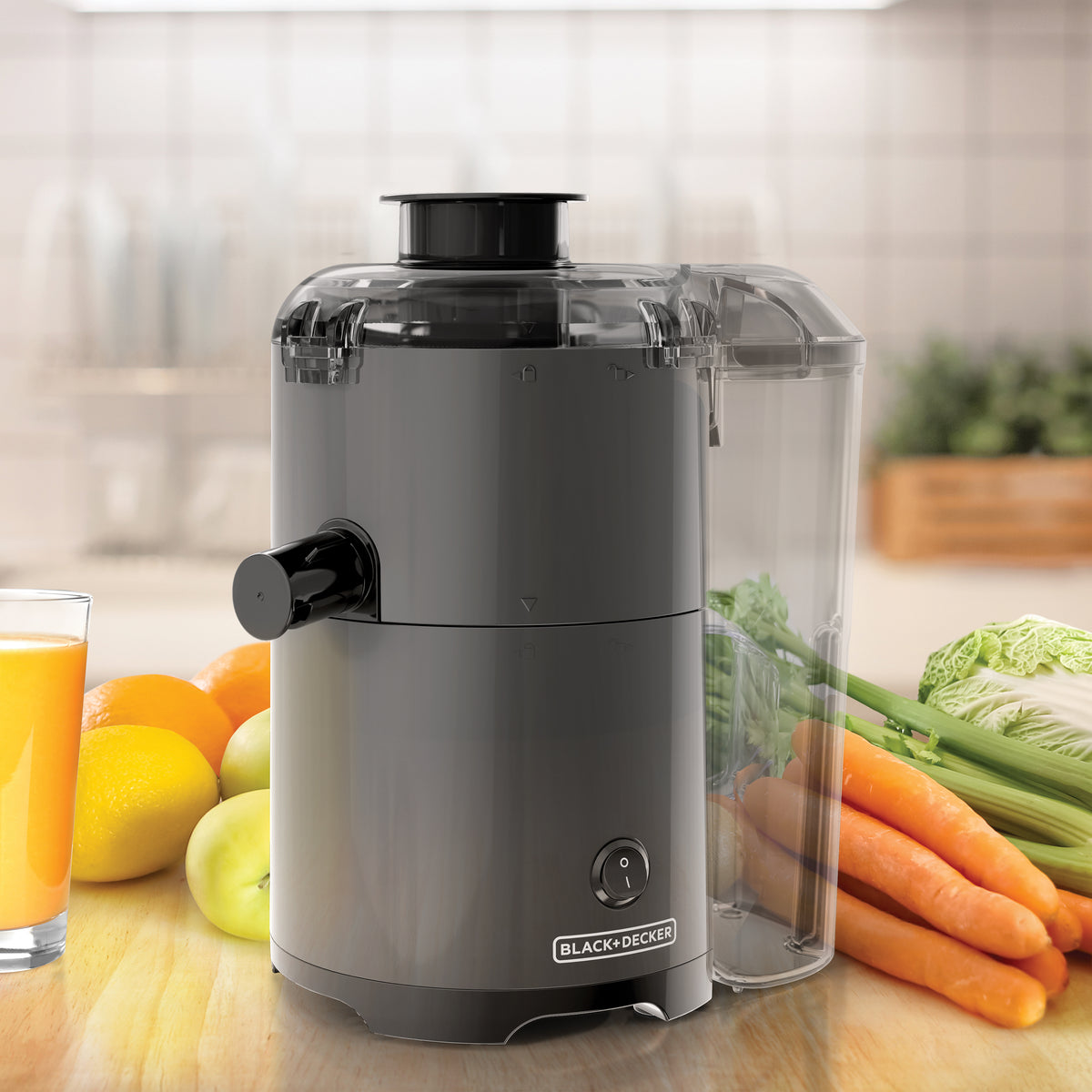 Extractor de Jugos Black Decker JE2500B | 400W | Color Gris - Multimax