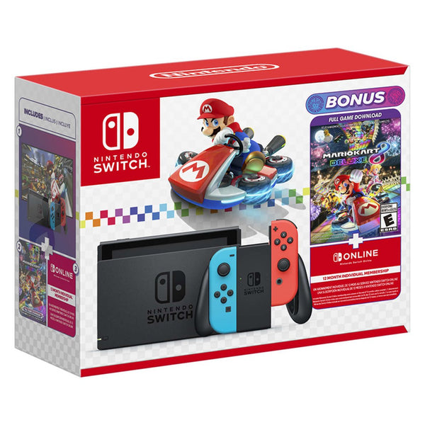 Nintendo Switch | Color Neon | Incluye Juego Mario Kart 8 Deluxe - Multimax