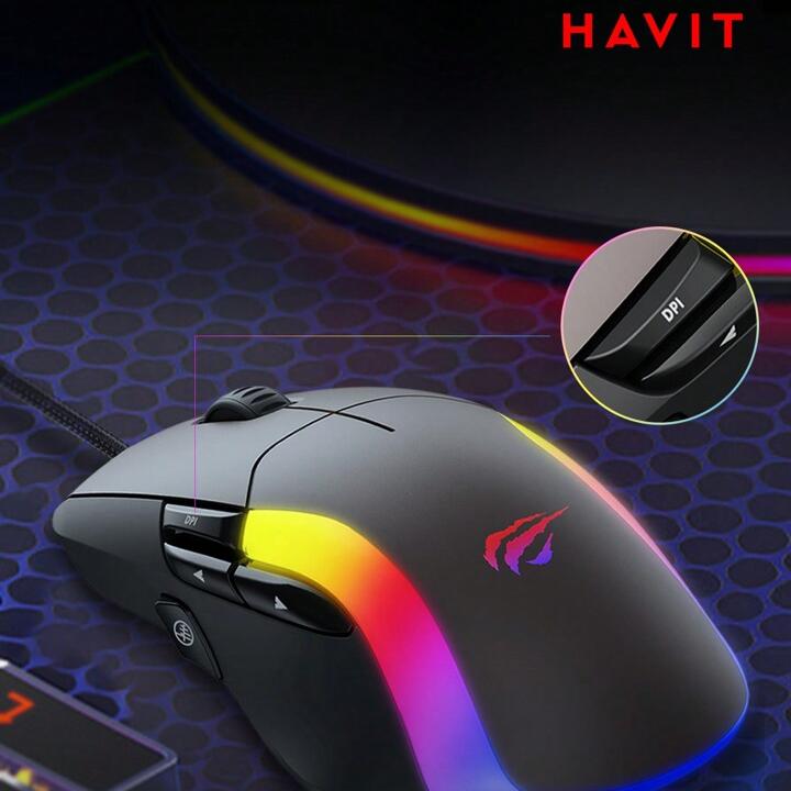 Mouse Gaming Havit MS959 | Retroiluminado | USB - Multimax